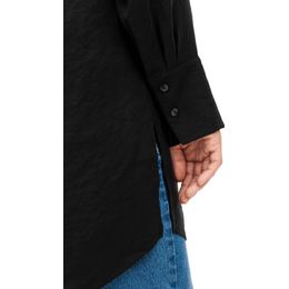 sheego Damen Longbluse mit Raffungen, schwarz, Gr&ouml;&szlig;e 46