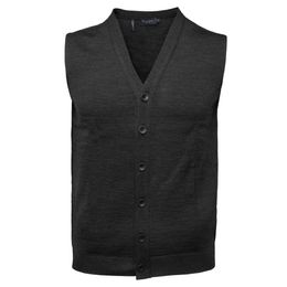 Strickweste Maerz Muenchen "Maerz Muenchen 580500 Strickweste Herren Bekleidung", Herren, Gr. 48, dunkelgrau, 100% Wolle (Merino), Westen Strickweste