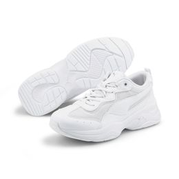 Sneaker Puma "CILIA", Damen, Gr. 37, bunt (Puma wei&szlig;, gray violet, Puma silber), Synthetik, Schuhe Sneaker, atmungsaktives Obermaterial, IMEVA-Zwischensohle