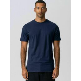 Kurzarmhemd TEESHOPPEN "TEESHOPPEN T-shirt Organic Basic", Herren, Gr. L, Normalgr&ouml;&szlig;en, navy, Obermaterial: 100% Baumwolle, Hemden