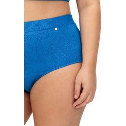 sheego Damen Bikini-Hose aus Struktur-Material, kobaltblau, Gr&ouml;&szlig;e 42