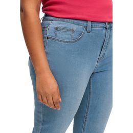 sheego Damen 7/8-Jeans in skinny Form, blue denim, Gr&ouml;&szlig;e 54