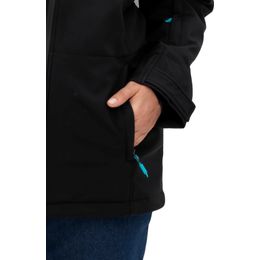 sheego Damen Skijacke aus Softshell, wasser- und windabweisend, schwarz, Gr&ouml;&szlig;e 44