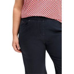 sheego Damen Bermudas aus Twill, nachtblau, Gr&ouml;&szlig;e 42