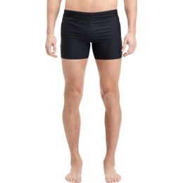 Badehose McKINLEY "HE.-BADEHOSE HILLSDALE TRUNKS M", Herren, Gr. 5, N-Gr, schwarz, Obermaterial: 80% Polyamid, 20% Elasthan, Badehosen Badehose, mit integrierter Rei&szlig;verschlusstasche, l&auml;ngerer Schnitt