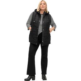 sheego Damen Jeans mit Bodyforming-Effekt, Bootcut, black denim, Gr&ouml;&szlig;e 58