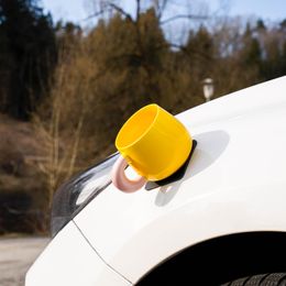 Silwy Magnet Henkeltasse aus Porzellan und Metall-Nano-Gel-Pad 470 ml candylemon - Becher & Tassen