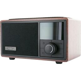 Schwaiger UKW Radiowecker inkl. Bluetooth und QI Ladestation - Camping-Radio
