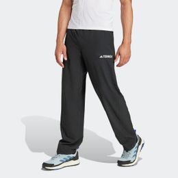 Outdoorhose adidas terrex "MT LITEFLEX P", Herren, Gr. M, N-Gr, schwarz (schwarz, normal, gr.), Obermaterial: 90% Polyester, 10% Elasthan, Hosen Outdoorhose