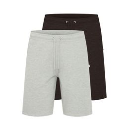 !Solid Sweatshorts SOLID "Sweatshorts SDColine 2 Pack", Herren, Gr. XL, N-Gr, schwarz (schwarz, lgm), Obermaterial: 65% Polyester PES. 35% Baumwolle CO., Hosen Sweatshorts