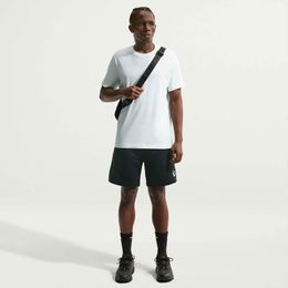 Shorts Nike Sportswear "M NSW CS SHORT FLC FT", Herren, Gr. L, N-Gr, schwarz, igloo, Obermaterial: 80% Baumwolle, 20% Polyester, Hosen Shorts, sportlicher Stil, bequeme Passform
