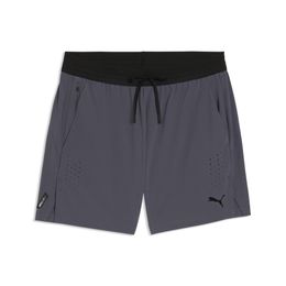 Trainingsshorts Puma "PWRMODE Shorts Herren", Herren, Gr. 4XL, Normalgr&ouml;&szlig;en, galactic gray, Obermaterial: 87% Polyester, 13% Elasthan. Taschenfutter: 100% Polyester. Unterer Bund: 89% Polyester, 11% Elasthan. Innere Tasche: 14% Elasthan, 86% Polyester, regular fit, Hosen