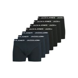 Jack & Jones Trunk JACK & JONES "JACTONY SOLID TRUNKS 7 PACK", Herren, Gr. L, 7 Stk., navy blazer pack:navy blazer, navy blazer, schwarz, schwarz, schwarz, schwarz, Jersey, Obermaterial: 95% Baumwolle, 5% Elasthan, unifarben, Unterhosen