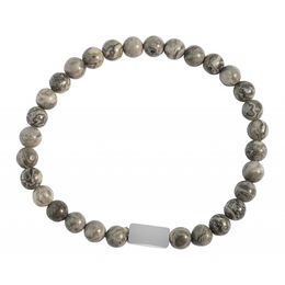 Adelia&acute;s Edelstahlarmband ADELIA&acute;S "Herren Armband aus Edelstahl" Gr. 20, silber grau, Armb&auml;nder, Herren, 20, Edelstahl, Edelstahlarmband