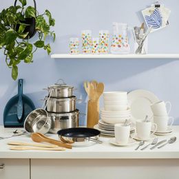 K&uuml;chen-Starterset, 69-teilig, Kochen, T&ouml;pfe, Topfsets