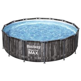 Bestway Poolset, Blau, Grau, Wei&szlig;, Metall, Kunststoff, Uni, 107 cm, Freizeit, Pools und Wasserspa&szlig;, Pools, Aufstellpools