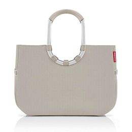 Reisenthel Einkaufstasche Loopshopper L herringbone sand, Beige, Kunststoff, Textil, 25 L, 46x34.5x25 cm, Freizeit, Koffer & Taschen, Einkaufstaschen