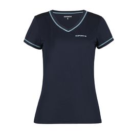 Funktionsshirt Icepeak "Icepeak T-shirt Beasley", Damen, Gr. L, dunkel blau, Stoff, 100% Polyester, normal, V-Ausschnitt, Shirts Funktionsshirt