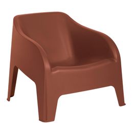 Gartensessel, Terracotta, Kunststoff, 79x76.5x70 cm, Gartenm&ouml;bel, Gartenst&uuml;hle, Gartenst&uuml;hle