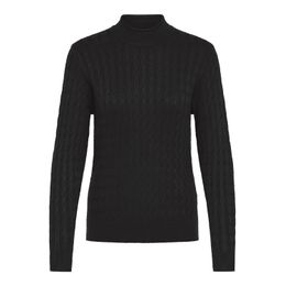 Rollkragenpullover oxmo "Rollkragenpullover OXSally", Damen, Gr. XL, schwarz, Obermaterial: 70% Viskose CV. 30% Nylon NY., Pullover Rollkragenpullover