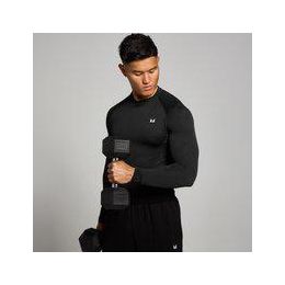 Myprotein MP Herren Tempo nahtloses Langarmshirt mit Grafikelement &ndash; Schwarz - XXL