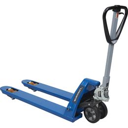 eurokraft pro Paletthubwagen mit QuickLift, Vollgummi Polyurethan Rollenausstattung, Gabell&auml;nge 1150 mm, ab 3 Stk