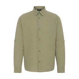 Leinenhemd INDICODE "Leinenhemd IDMonko", Herren, Gr. XXL, N-Gr, gr&uuml;n (vetiver), Obermaterial: 55% Leinen LI. 45% Baumwolle CO., Hemden