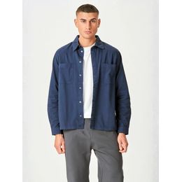 Langarmhemd TEESHOPPEN "TEESHOPPEN Shirt Shirt", Herren, Gr. XL, Normalgr&ouml;&szlig;en, blau, Obermaterial: 100% Baumwolle, Hemden