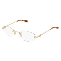 Miu Miu MU53WV Brille Damen | Fassung: Randlos, Oval, Gold Hell