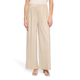 Culotte Betty Barclay "Damen mit Glanzeffekt", Damen, Gr. 36, Normalgr&ouml;&szlig;en, grau beige, Obermaterial: 100% Polyester, festlich, gerade 3/4-L&auml;nge, Hosen Culotte