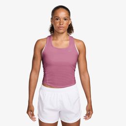 Tanktop Nike "W NK TEMPO DF CRP MESH TANK", Damen, Gr. L, peony, photon, Obermaterial: 80% Polyester, 20% Elasthan, normal, Rundhals, Tops Tanktop, sportliche Schnittform, f&uuml;r aktive Eins&auml;tze, mit Dri-FIT Technologie