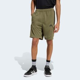 Shorts adidas Sportswear "M TIRO CAR SHO", Herren, Gr. L, N-Gr, olive strata, schwarz, normal, gr., Obermaterial: 100% Polyester, Hosen Shorts