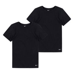 T-Shirt Nike Sportswear "NHB BOYS 2PK CREW UNDERSHIRT", Jungen, Gr. S, schwarz, Obermaterial: 60% Baumwolle, 40% Polyester, Shirts T-Shirt, f&uuml;r Kinder, sportlicher Stil