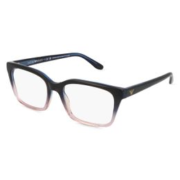 Emporio Armani 0EA3219 Brille Damen | Fassung: Vollrand, Cat Eye, Blau Apricot