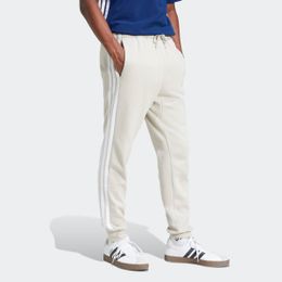 Sporthose adidas Sportswear "M 3S FL TC PT", Herren, Gr. 3XL, N-Gr, grau (wonder aluminium, wei&szlig;, normal, gr.), Obermaterial: 55% Baumwolle, 36% Polyester, 9% Viskose, Hosen Sporthose