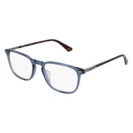 Police VPLF81 Brille Herren | Fassung: Vollrand, Quadratisch, Blau Transparent