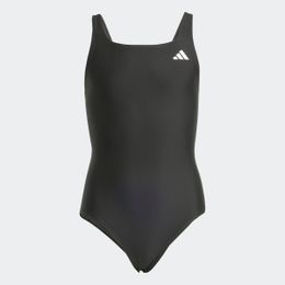 Badeanzug adidas Performance "ESS VBCK SUIT Y", M&auml;dchen, Gr. 128, N-Gr, schwarz, Obermaterial: 78% Polyamid, 22% Elasthan, Badeanz&uuml;ge Badeanzug