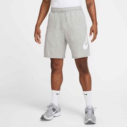 Shorts Nike Sportswear "M NK CLUB ALUMNI FT SHORT", Herren, Gr. L, N-Gr, grau (dk grau heat), Obermaterial: 58% Baumwolle, 23% Viskose, 19% Polyester, Hosen Shorts, aus French Terry, mit Kordelverschluss, l&auml;ssiger Schnitt