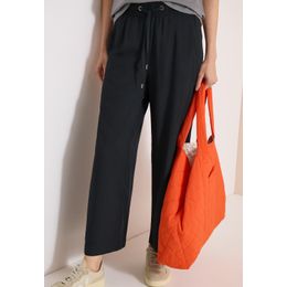 7/8-Hose Cecil, Damen, Gr. L (42), L&auml;nge 26, palm breeze gr&uuml;n, Web, Obermaterial: 100% Viskose, unifarben, loose fit 7/8-L&auml;nge, Hosen 7/8-Hose, 7/8 Stoffhose im Loose Fit