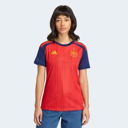 Fu&szlig;balltrikot adidas Performance "RFEF H JSY W", Damen, Gr. L, vivid rot, Obermaterial: 100% Polyester, Rundhals, Trikots Fu&szlig;balltrikot