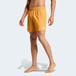 Badeshorts adidas Performance "ESS SH 5IN", Herren, Gr. L, N-Gr, lucid tangerine, wei&szlig;, Obermaterial: 100% Polyester, Badehosen Badeshorts