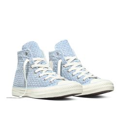 Sneaker Converse "CHUCK TAYLOR ALL STAR CROCHET", Jungen, Gr. 36, no shade, clear skies, egret, Synthetik, Schuhe Sneaker, f&uuml;r Freizeitaktivit&auml;ten, mit profiliertem Laufsohlenprofil