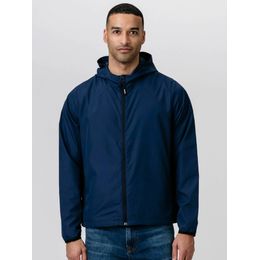 Outdoorjacke TEESHOPPEN "TEESHOPPEN Jacket Shell Jacket", Herren, Gr. L, navy, Obermaterial: 100% Polyester, Jacken Outdoorjacke