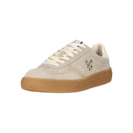 Lyle & Scott Sneaker LYLE & SCOTT "Duncan", Herren, Gr. 40, beige, Leder, Schuhe Sneaker, mit geformter, hochelastischer Innensohle
