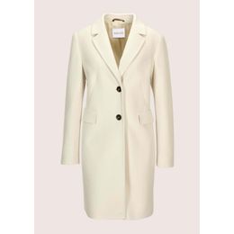 Madeleine Mode Langmantel MADELEINE "Trenchcoat Trenchcoat mit Reverskragen", Damen, Gr. 40, wei&szlig; (perlwei&szlig;), Obermaterial: 92% Polyester PES. 8% Viskose CV., Modern, normal, M&auml;ntel, Handstich an Revers und Patte