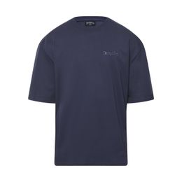 T-Shirt DROPSIZE "Dropsize Dropsize Heavy Oversize Crew Love T-Shirt", Damen, Gr. L, schwarz iris, 100% Baumwolle, bedruckt, oversize, Rundhals, Shirts T-Shirt