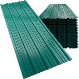 Gardebruk Trapezblech 28er-Set Gr&uuml;n 110x46cm