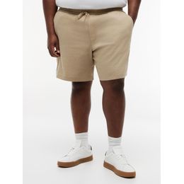 Tommy Hilfiger Big & Tall Chinoshorts "BT-DOVER", Herren, Gr. 42, N-Gr, beige (batique khaki), Web, Obermaterial: 71% Leinen, 29% Polyester, TOMMY HILFIGER BIG & TALL, regular fit, Hosen Chinoshorts, Gro&szlig;e Gr&ouml;&szlig;en, aus Leinenmix, regular fit, elastischer Bund
