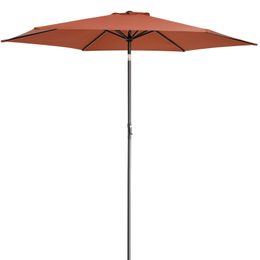 Kingsleeve Sonnenschirm Tahiti Terrakotta Alu &Oslash;300cm UV-Schutz 80+