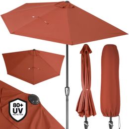 Kingsleeve Terrassen-Sonnenschirm Terrakotta UV-Schutz 80+